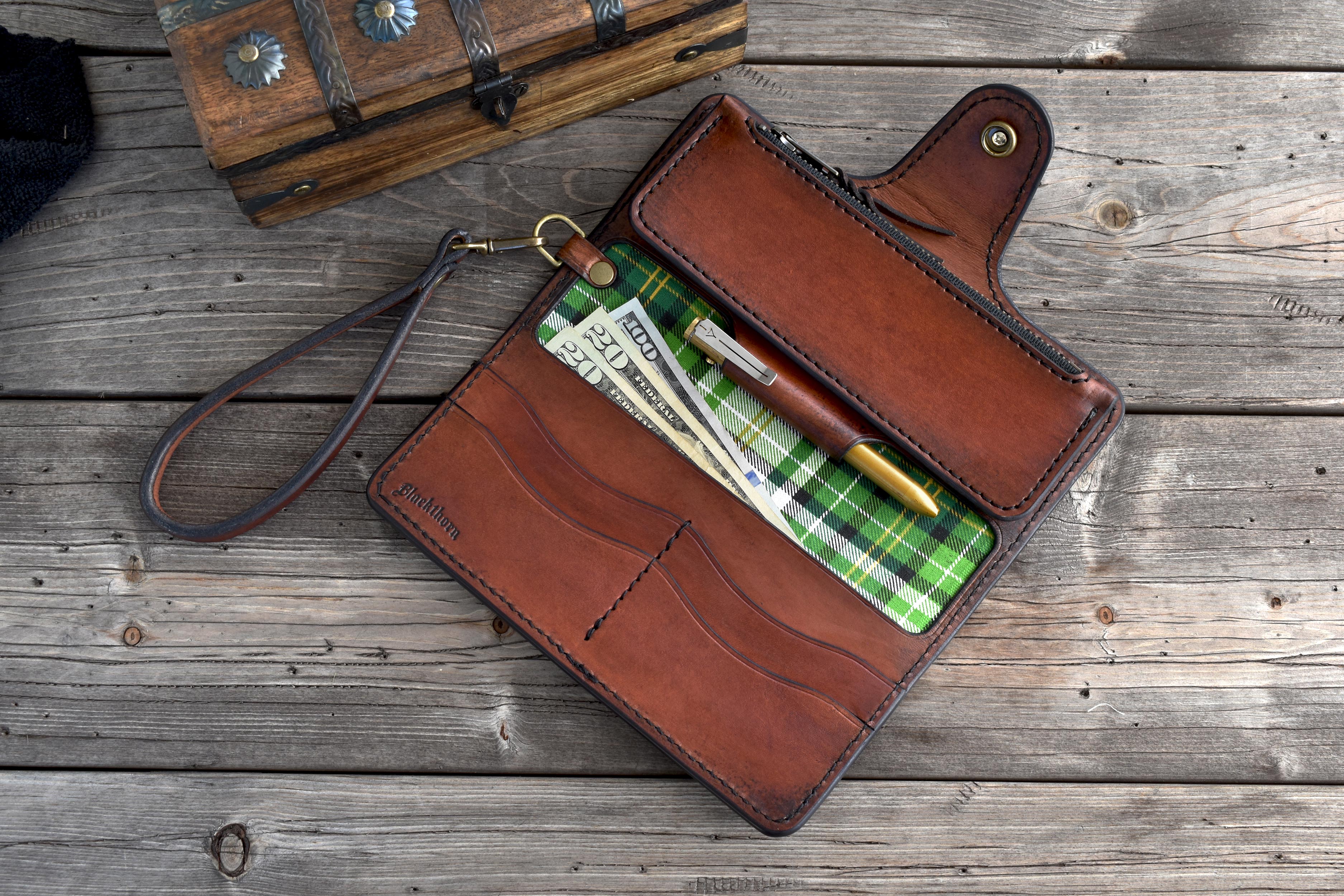 Large Clutch Wallet - TREE OF LIFE – Blackthorn Leather