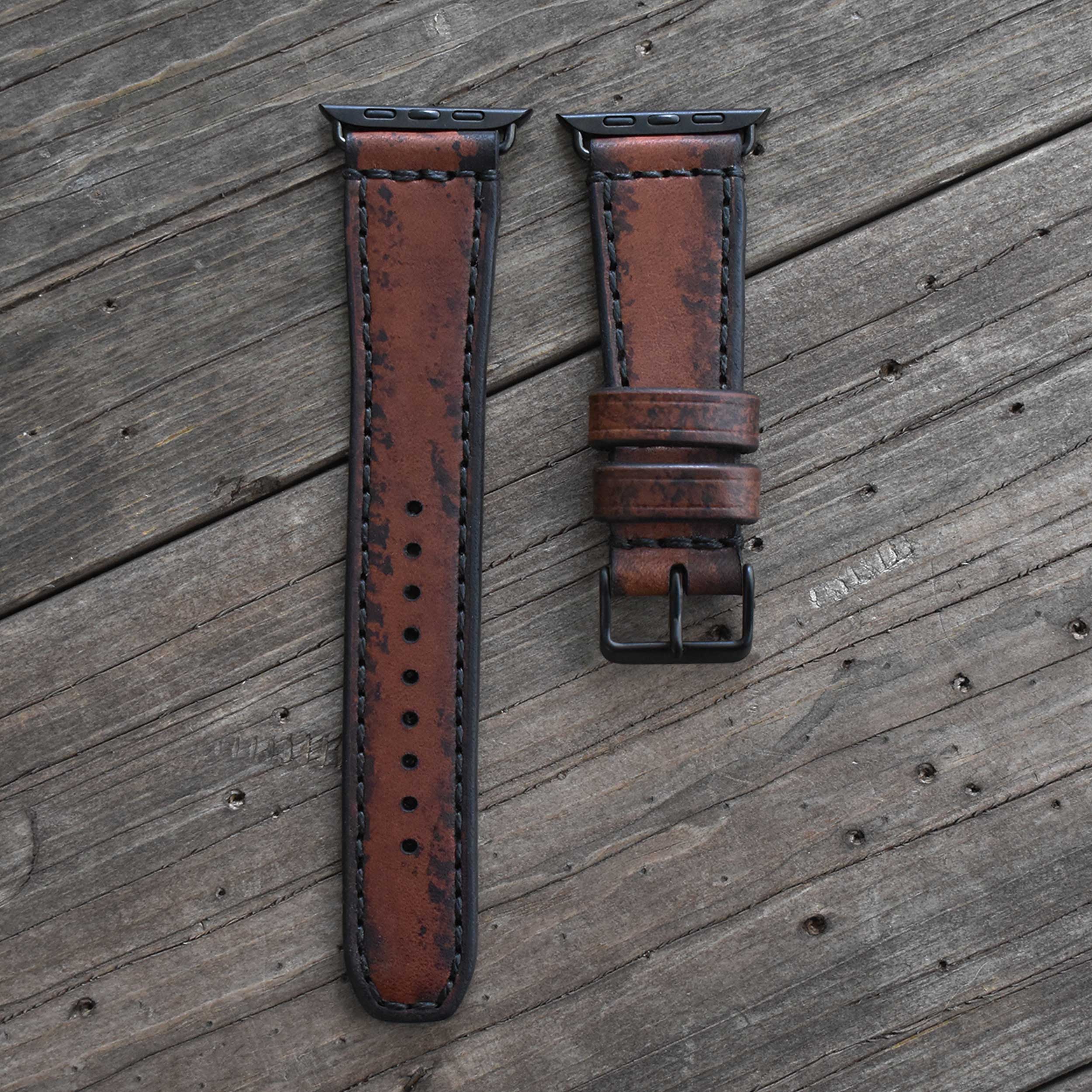 Apple Watch Strap - Antique Brown – Blackthorn Leather