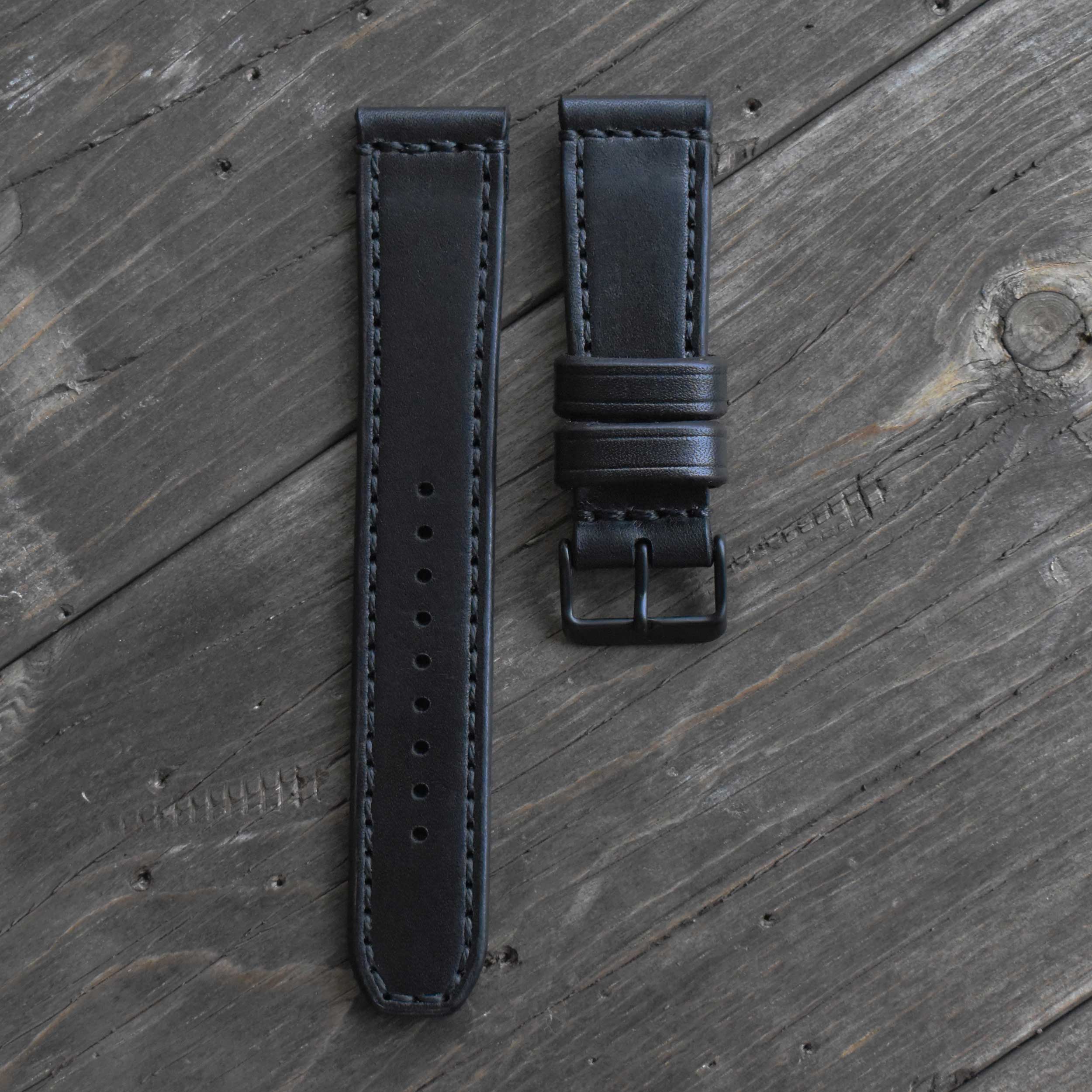 Classic Watch Strap - Black – Blackthorn Leather